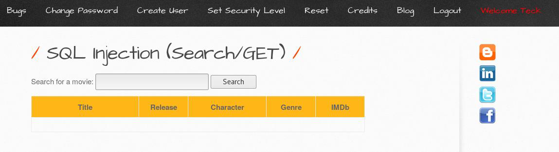 Sql Injection Searchget · Teckk2